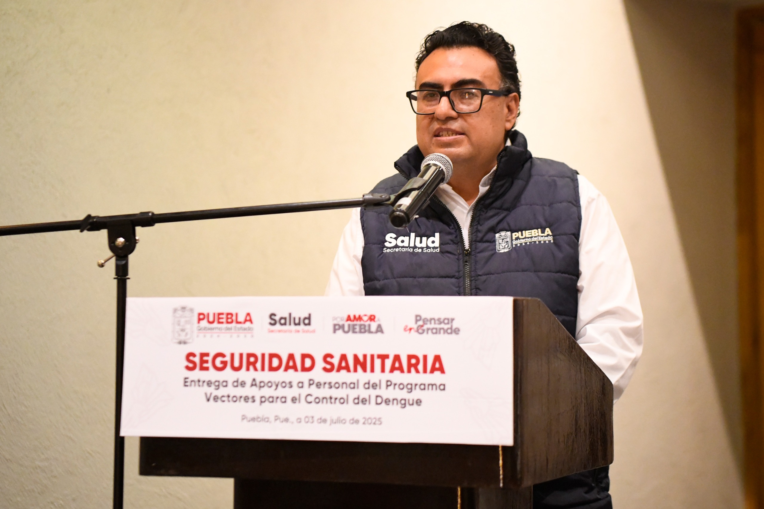 Con apoyos a personal de vectores, Gobierno de Puebla garantiza seguridad sanitaria